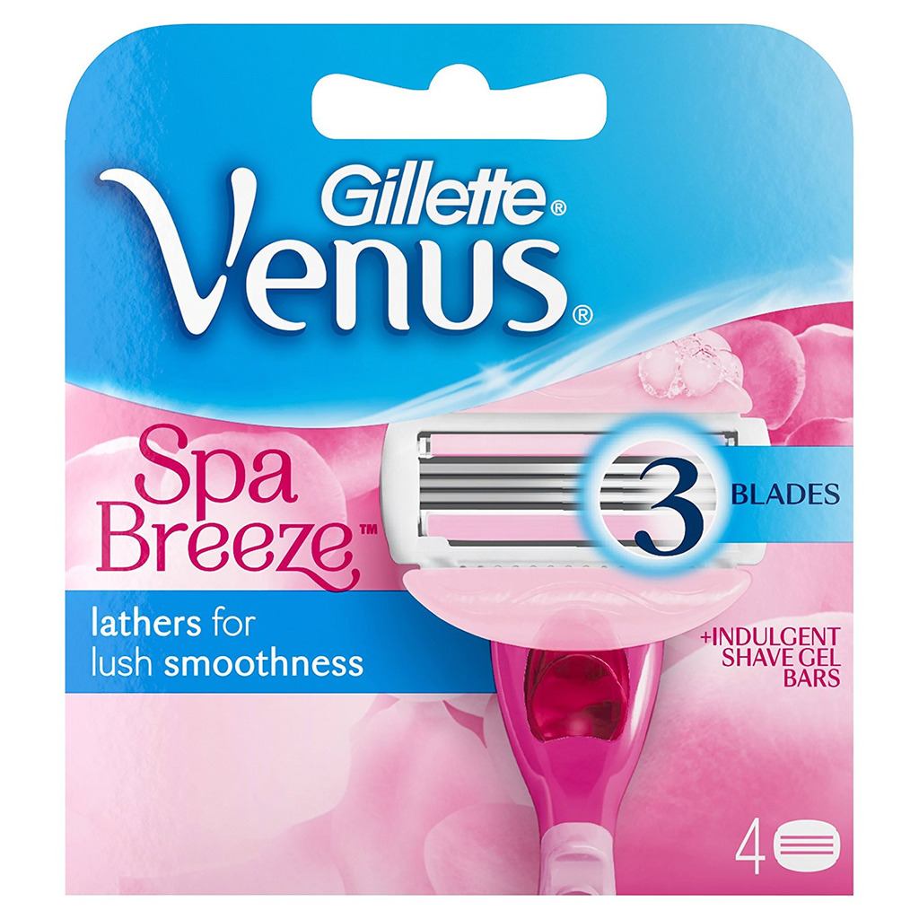 Gillette Venus Spa Blades 10 x 4s - Wash Me Style Me