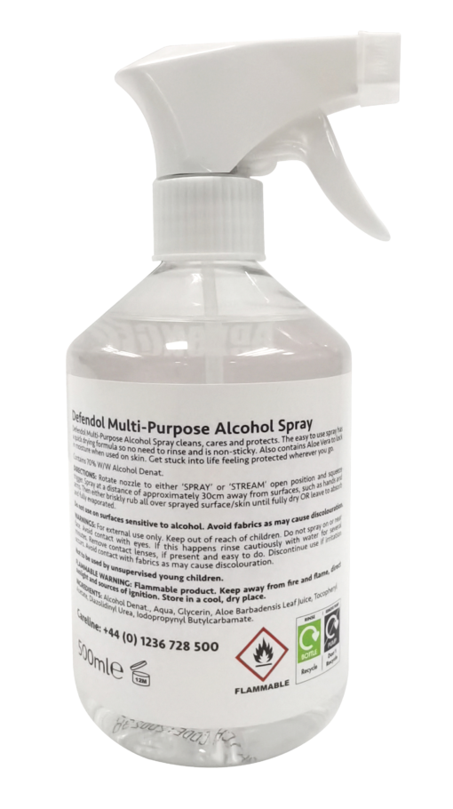 Defendol Multi-Purpose Alcohol 500ml Trigger Spray - Wash Me Style Me ...
